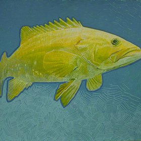 Giant Trevally 01 (2017) Drawing by Carlos J. Marquez | Artfinder